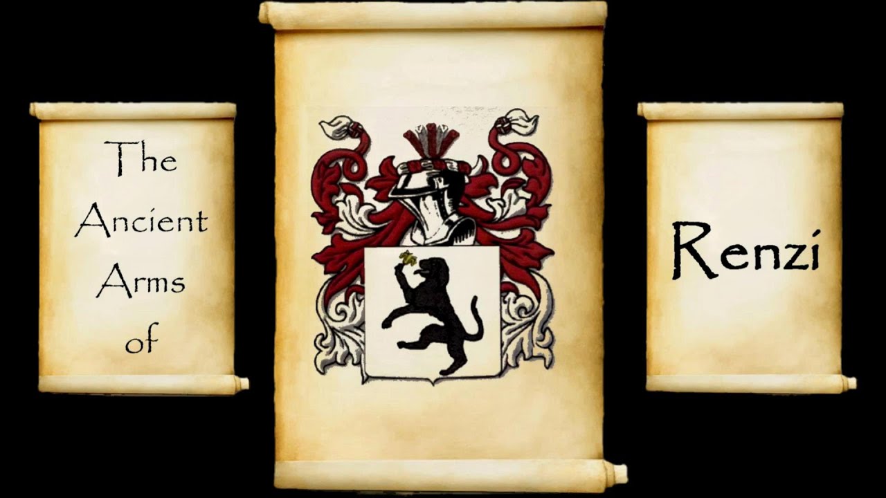 The Ancient Arms of Renzi and The Renzi Family Crest - YouTube