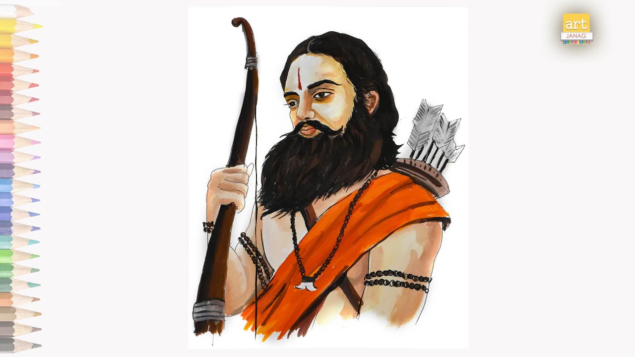 Alluri Seetha Rama Raju drawing easy || How to draw Alluri Seetha Rama ...