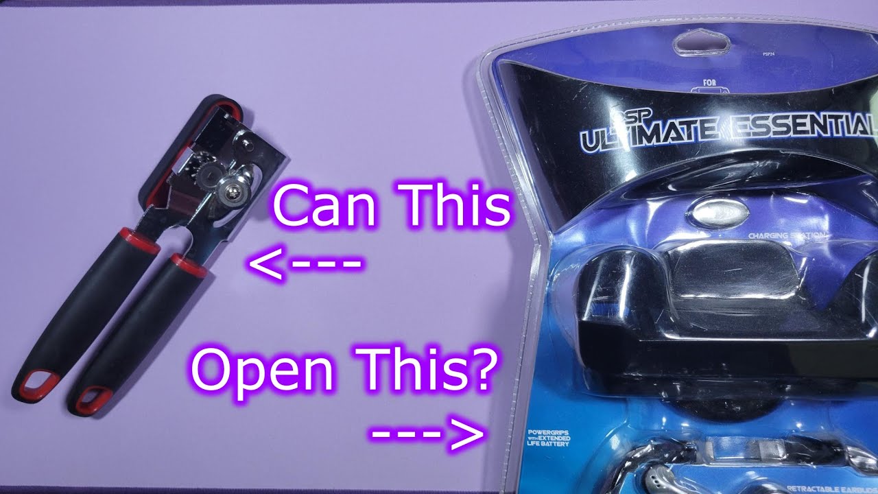 Opening a PSP Accessory Pack With a Can Opener Led to Madness! - YouTube