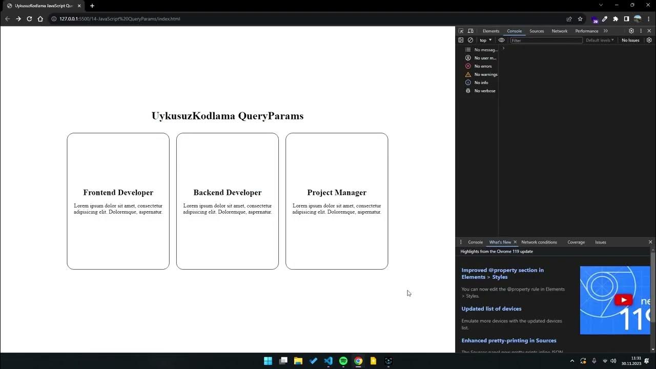 Javascript Query Params Nasıl Kullanılır? - YouTube