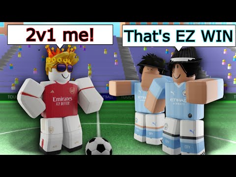 TOXIC Kids Were MAD... so I 1v2'd them (Touch Football Roblox)