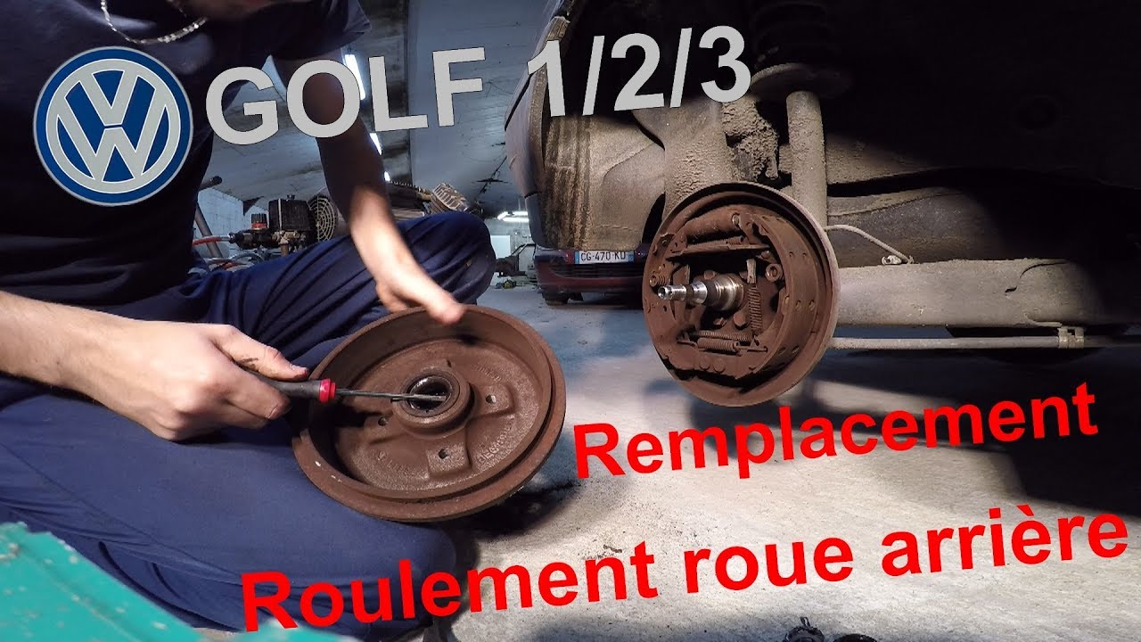 TUTO🔧15 : Remplacement roulement de roue arrière Golf 1/2/3 - YouTube
