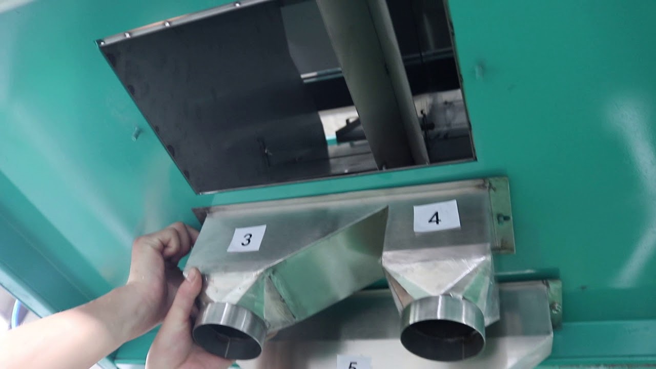 rice color sorter installation 4 - YouTube