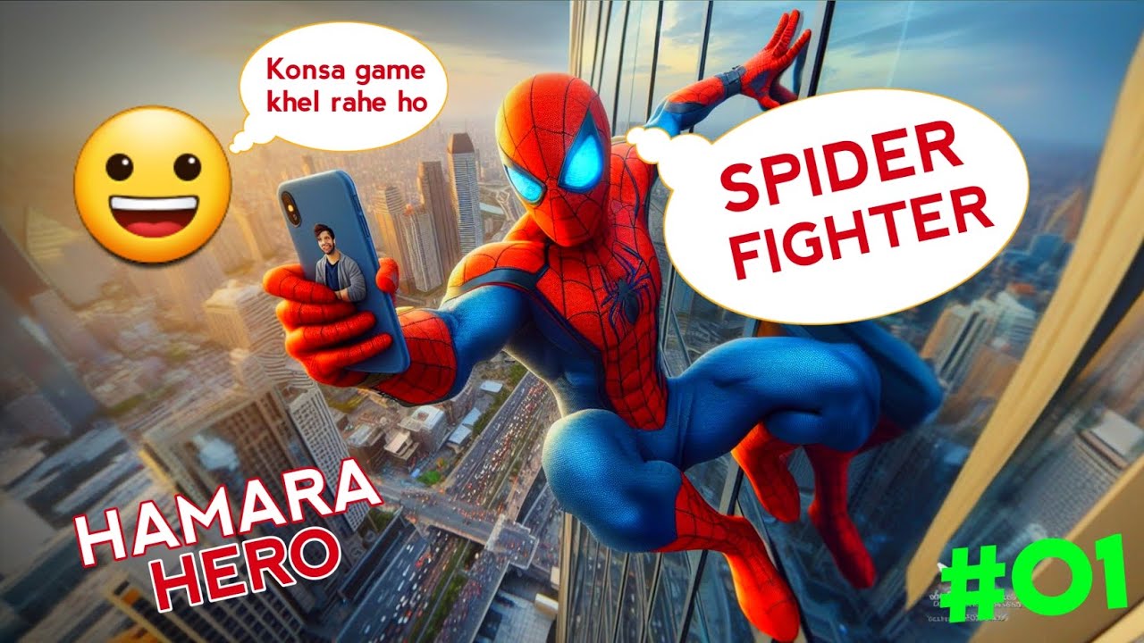 Spider Fighter 2 Gameplay | Hamara Hero 😍 #gaming #spiderman #hero ...