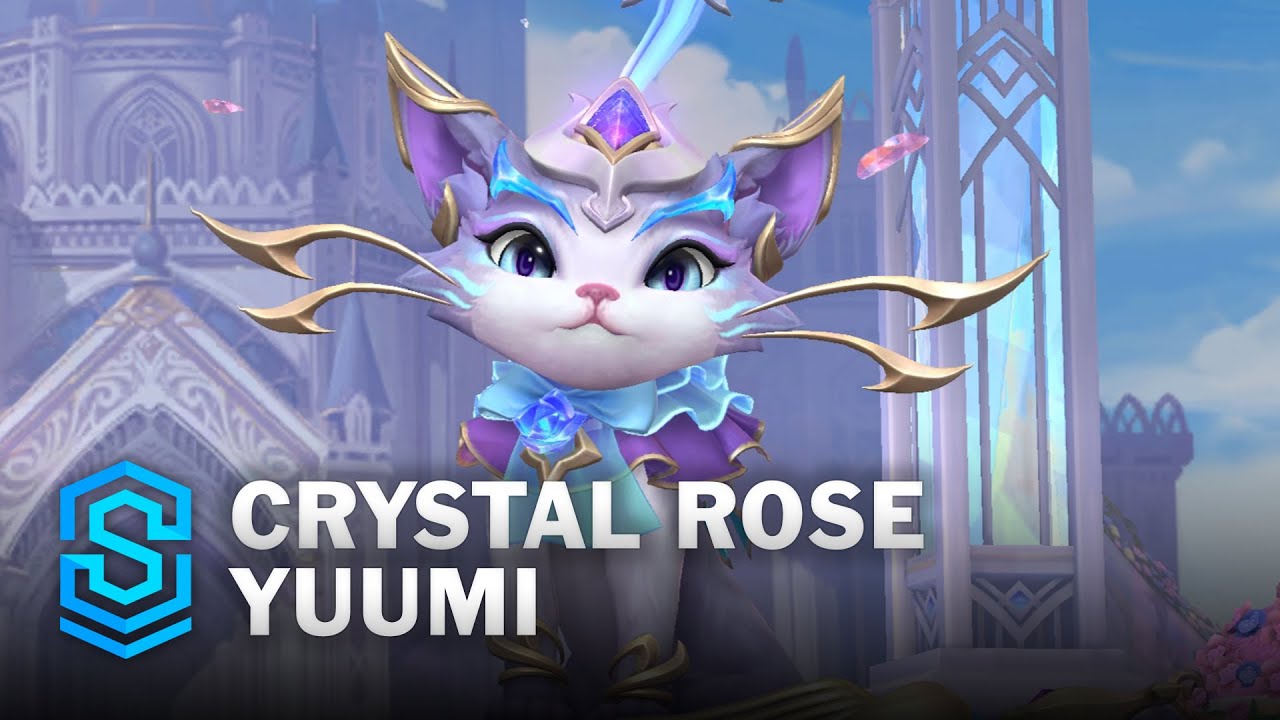 Crystal Rose Yuumi Wild Rift Skin Spotlight - YouTube