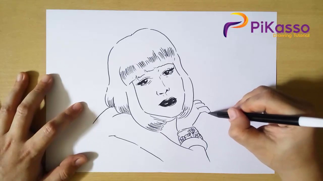 How to Draw Nicki Minaj step by step - YouTube