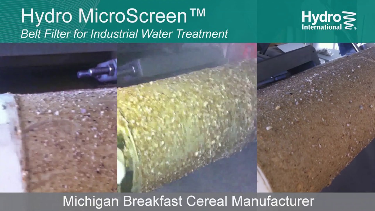 Hydro MicroScreen Cereal Manufacuring Wastewater Solution - YouTube
