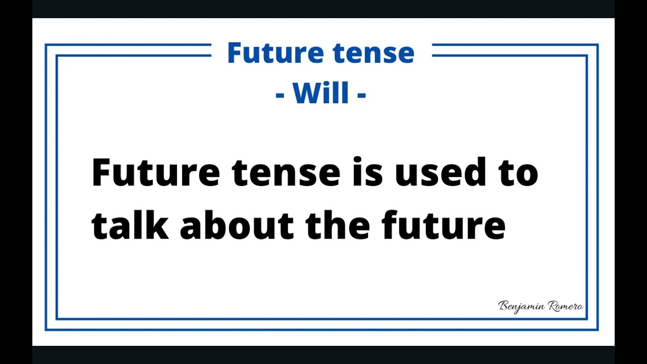 Affirmative future tense will - YouTube