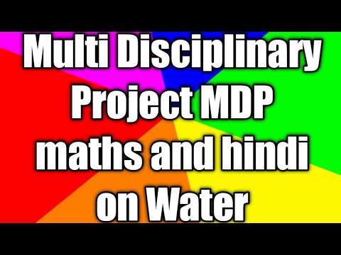 multi Disciplinary Project MDP maths and hindi on Water - YouTube