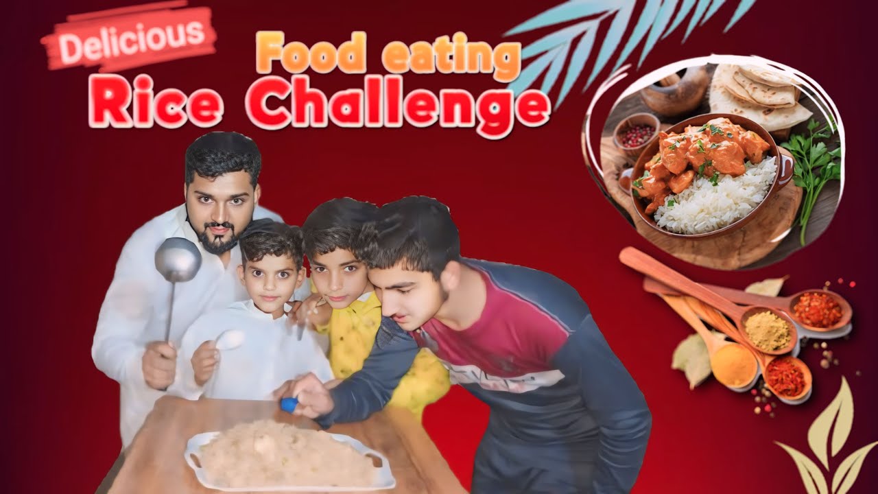 Bottle flip with Rice food eating challenge - YouTube