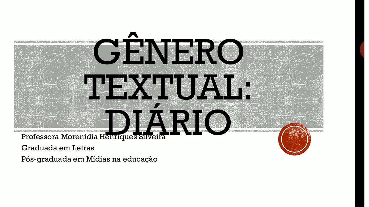 Gênero textual diário - YouTube