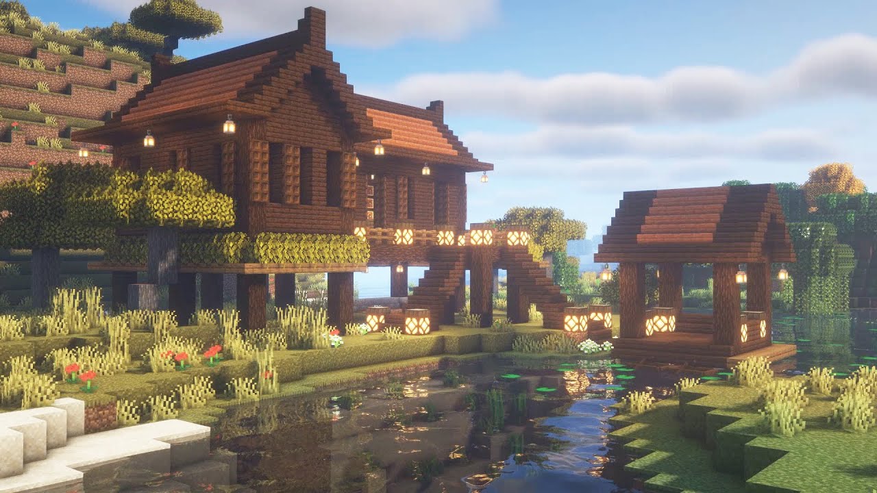 Minecraft | How to Build a Traditional Thai House - YouTube