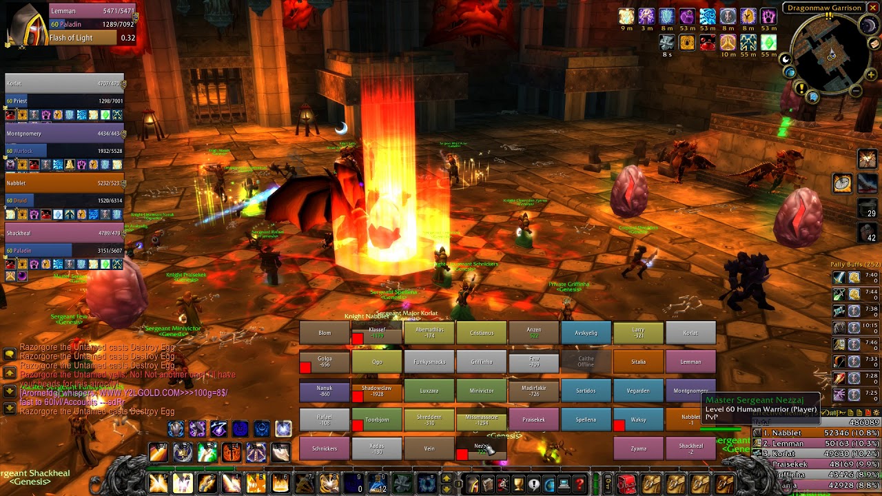 Razorgore the Untamed kill by Genesis - YouTube