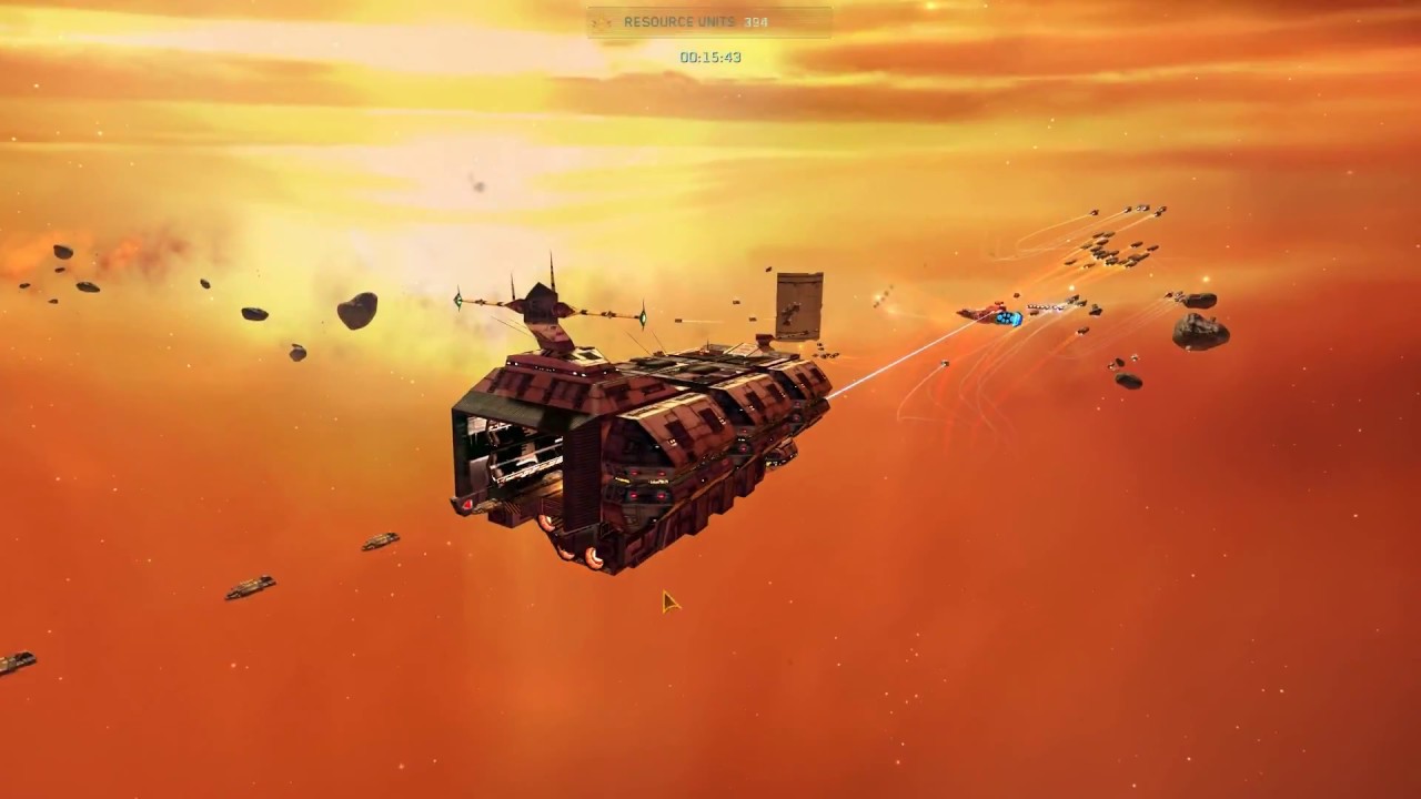 Homeworld FX:Galaxy MOD - Turanic Attack Carrier - YouTube