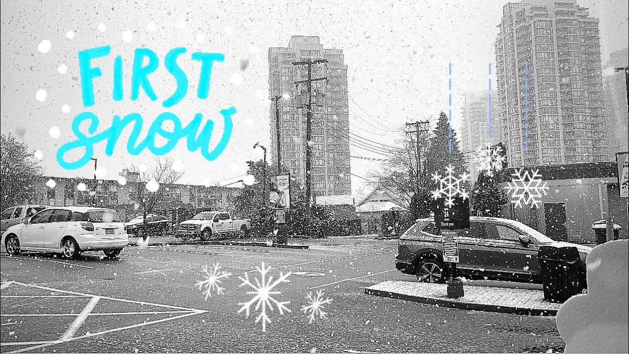 FIRST SNOWFALL IN THE CITY ️ | Vancouver, Canada 🇨🇦 | Vlog 239 - YouTube