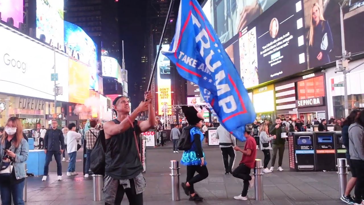 Wearing a MAGA Hat in NYC (Part 2) - YouTube