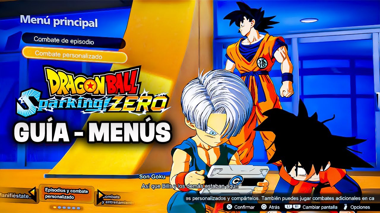 Así funcionan los menús en DRAGON BALL: Sparking! Zero - YouTube