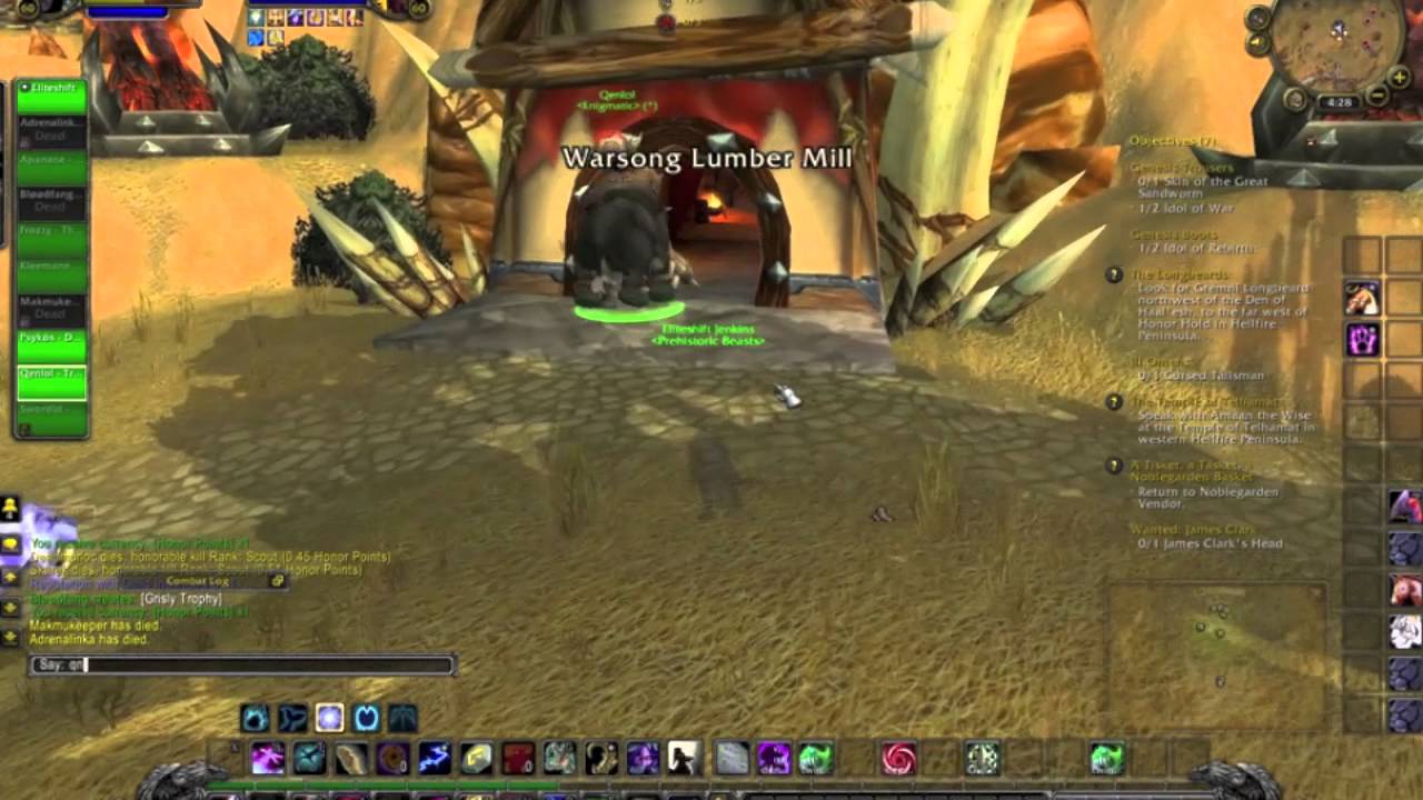 World of Warcraft 60 Twink druid [Warsong gulch 3/3 flags] - YouTube