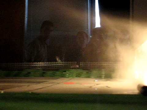 Flow visualization in wind tunnel: wake of an industrial building - YouTube