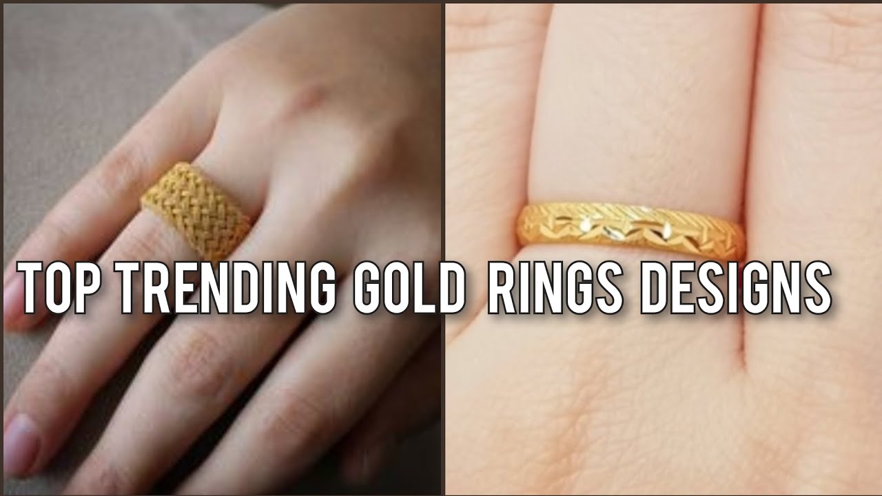 Top trending Gold rings 💍designs #ringtone #beautiful #unique - YouTube