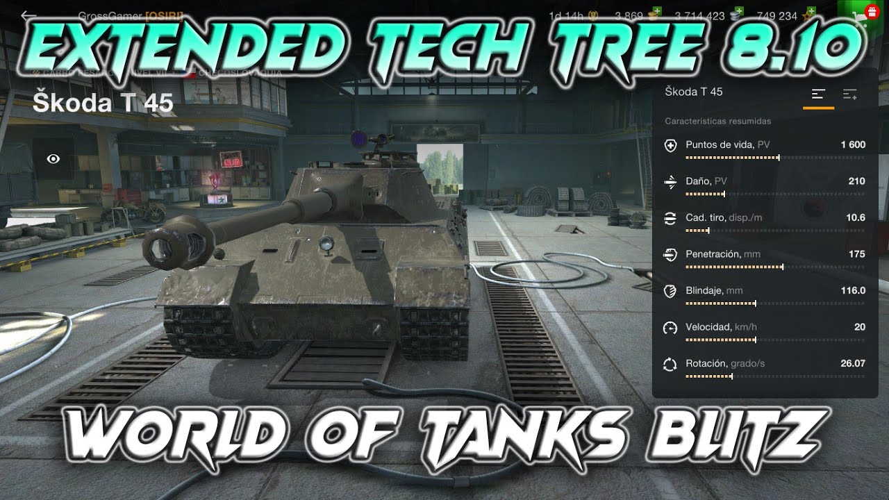 Extended Tech Tree 8.10 WoT Blitz - YouTube