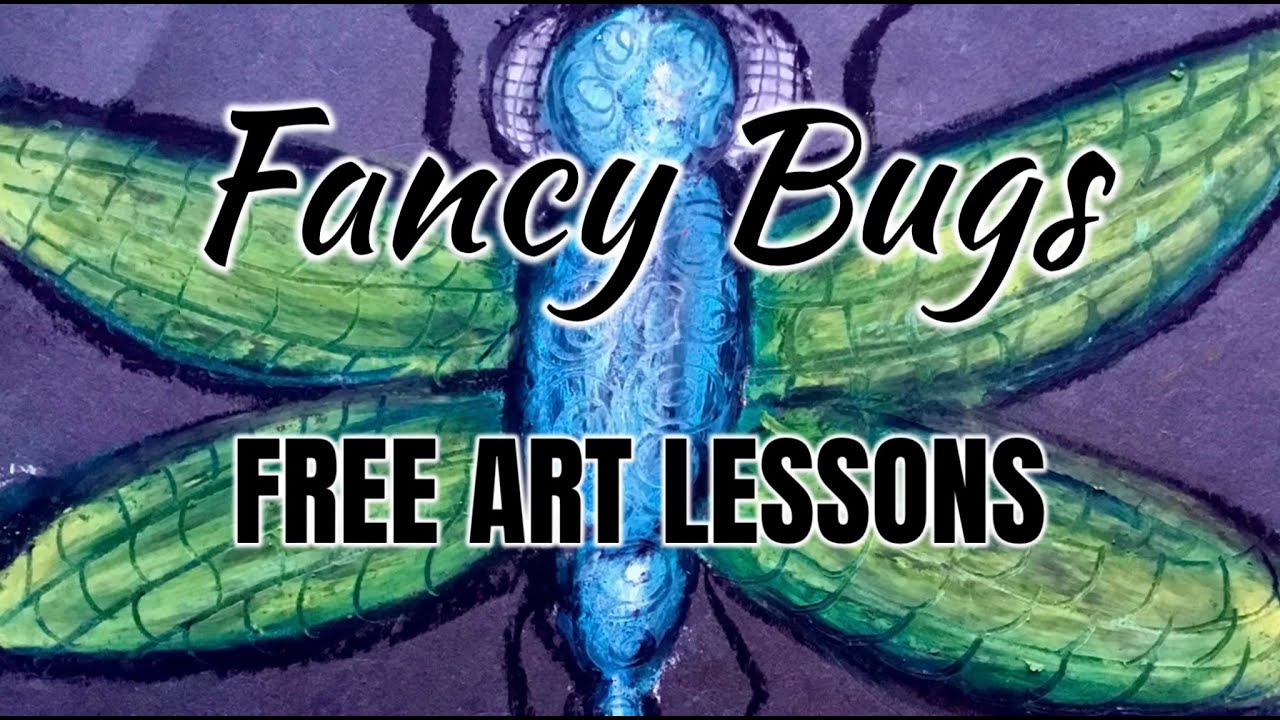 Fancy Bugs - Oil Pastel Bugs - Free Art Education - Free Art Lessons ...