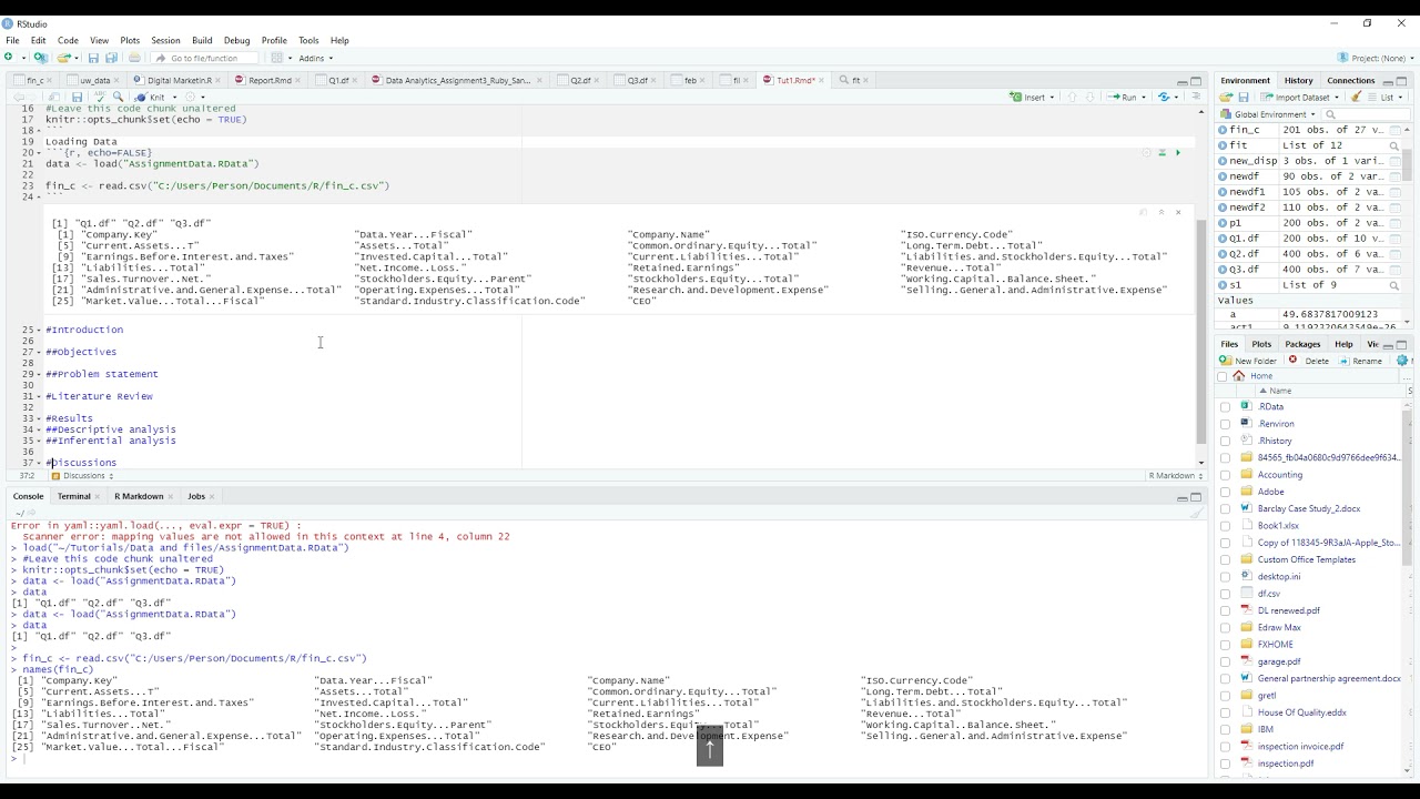 R Markdown: Headings and Subheadings - YouTube