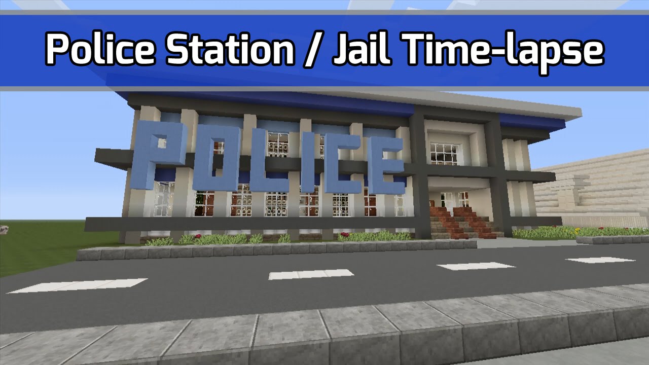 Minecraft Time-Lapse: Police Station / Jail - YouTube