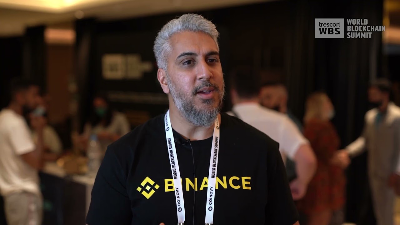 Omar Rahim, MENA Director, Binance, sharing his experience at #WBSDubai ...