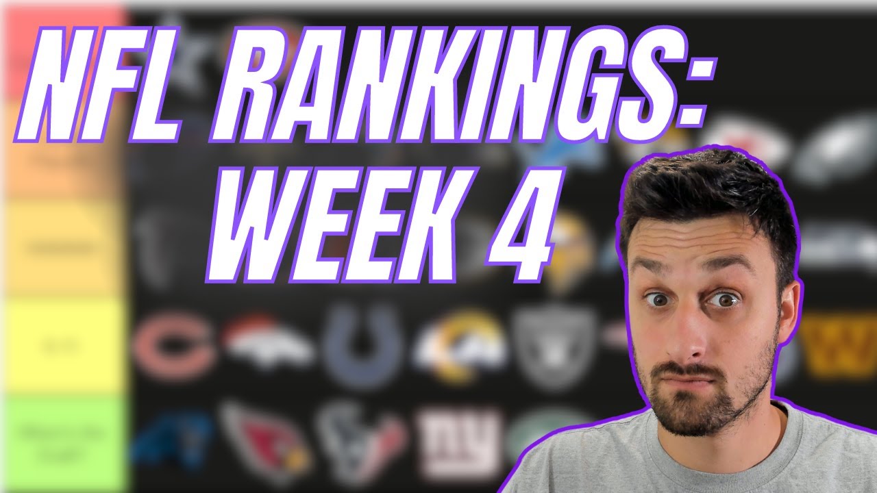 After Week 4: NFL Tier List Team Ranks! - YouTube