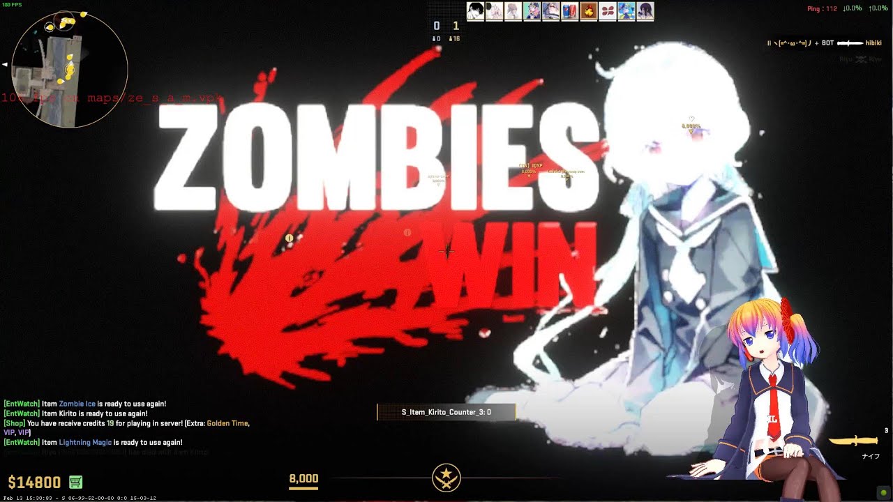 CS2 Zombie Escape EnemyDowns server Test play 4th - YouTube