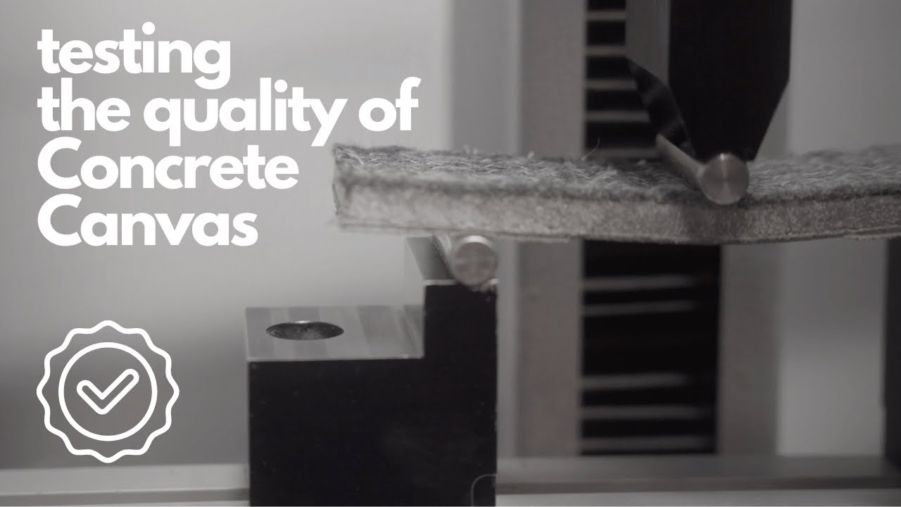 Testing the quality of Concrete Canvas - YouTube