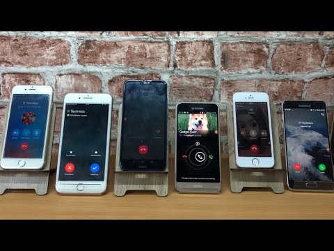 WhatsApp vs Telegram vs Viber incoming call/iPhone 6 calls iPhone 8Plus ...