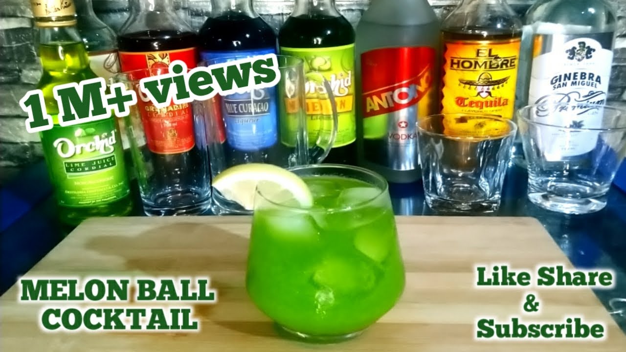 HOW TO MAKE MELON BALL COCKTAIL | MELON LIQUEUR RECIPE | MELON BALL ...