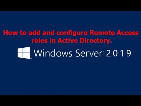 #2: Configuring remote access in active directory. - YouTube
