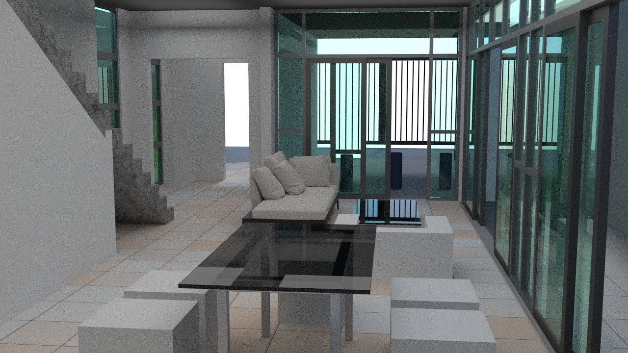 Blender architectural timelapse residential model (Part 6) - YouTube