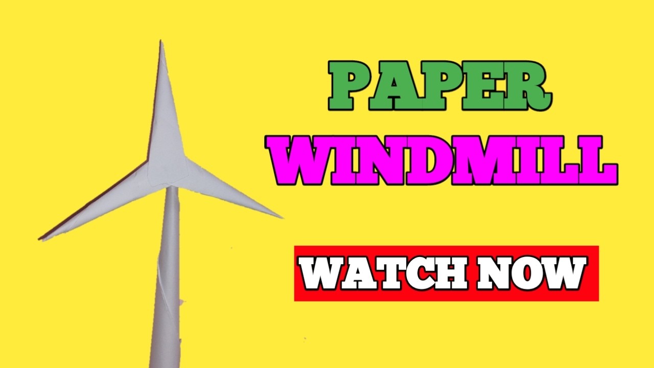 How To Make Paper Windmill || Windmill Making Project || Windmill ...