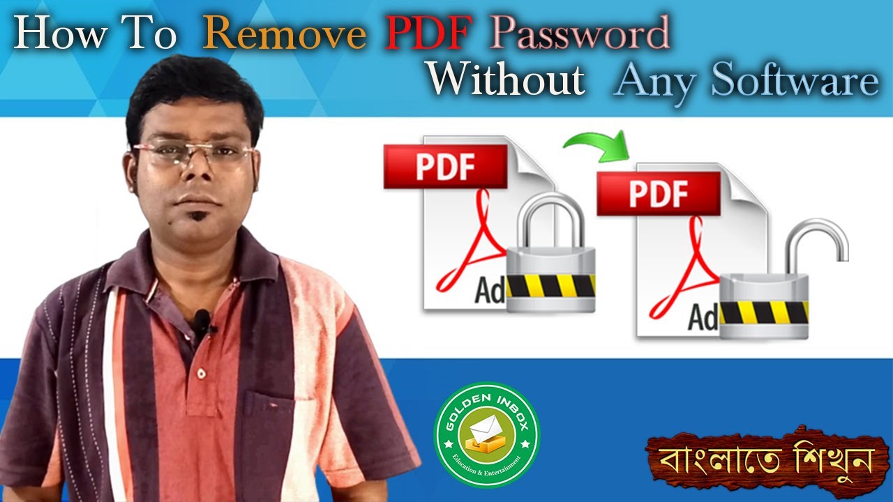 How To Remove PDF Password Without Any Software Unlock Secured PDF How To Remove PDF Password Without Any Software Unlock Secured PDF