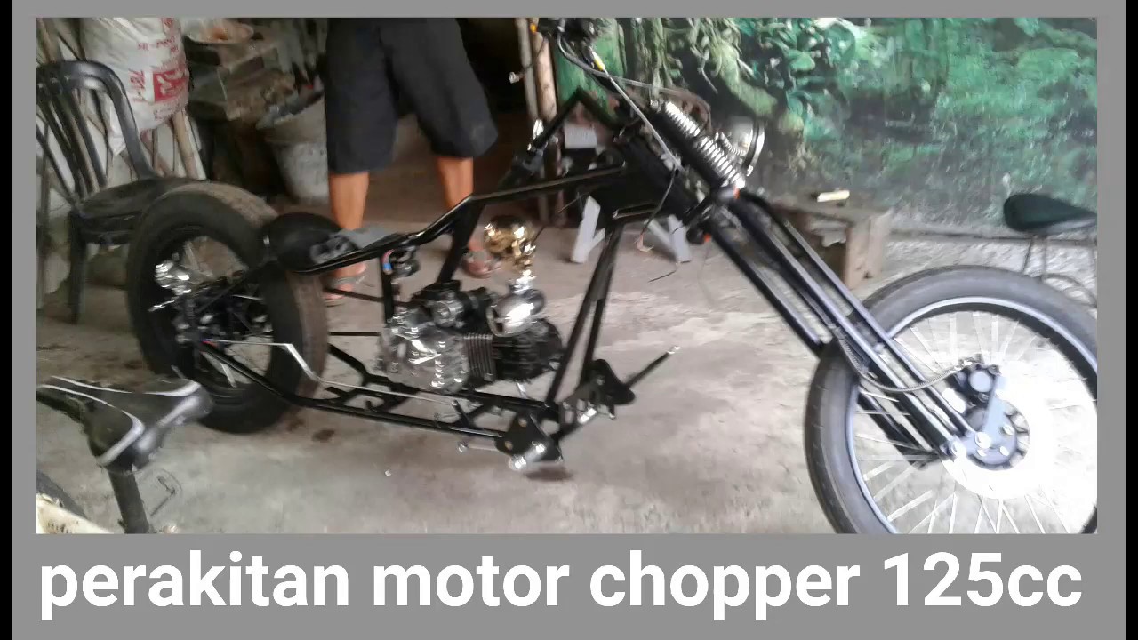 Perakitan motor chopper - YouTube