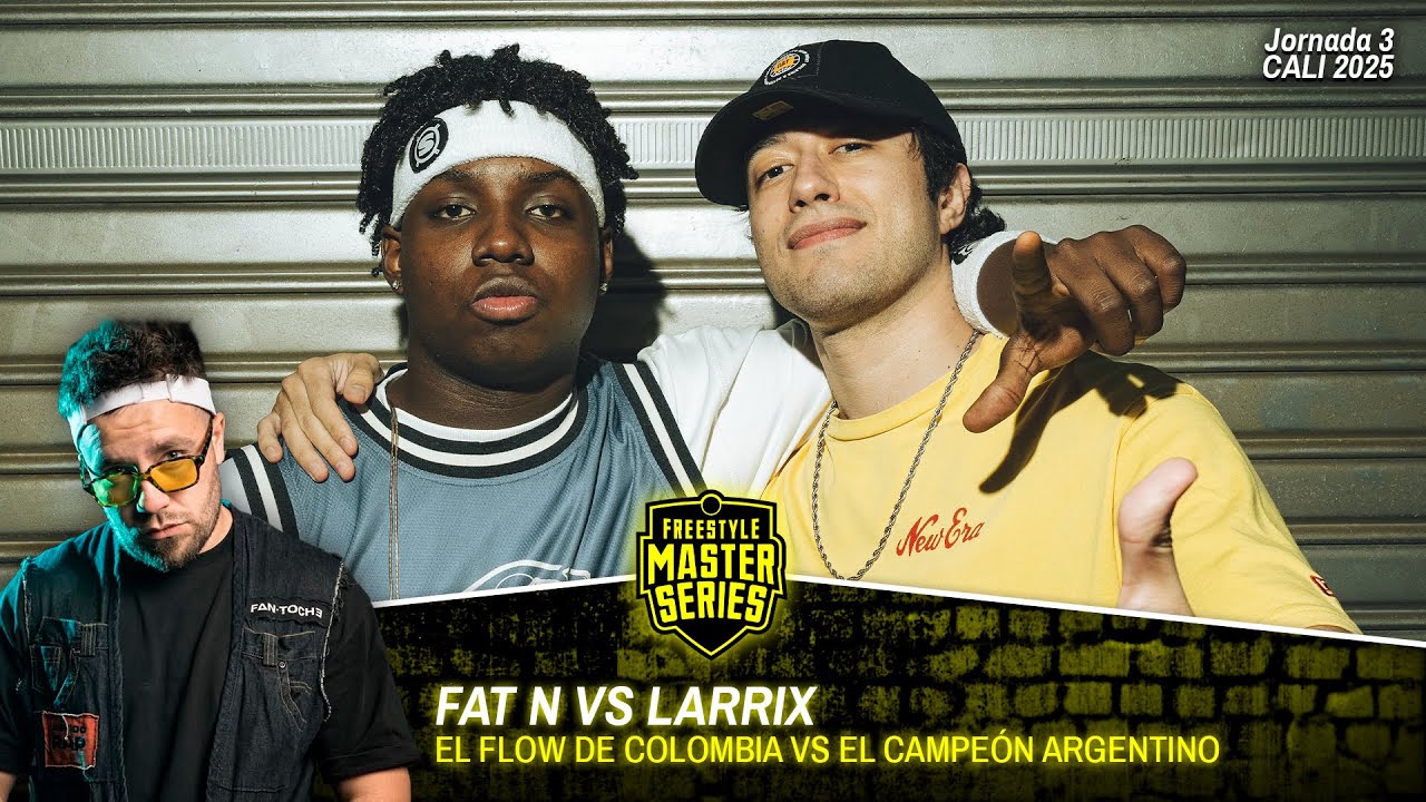 LARRIX CONTRA EL FLOW COLOMBIANO *FAT VS LARRIX* #FMSCOLOMBIA J3 MISTER ...
