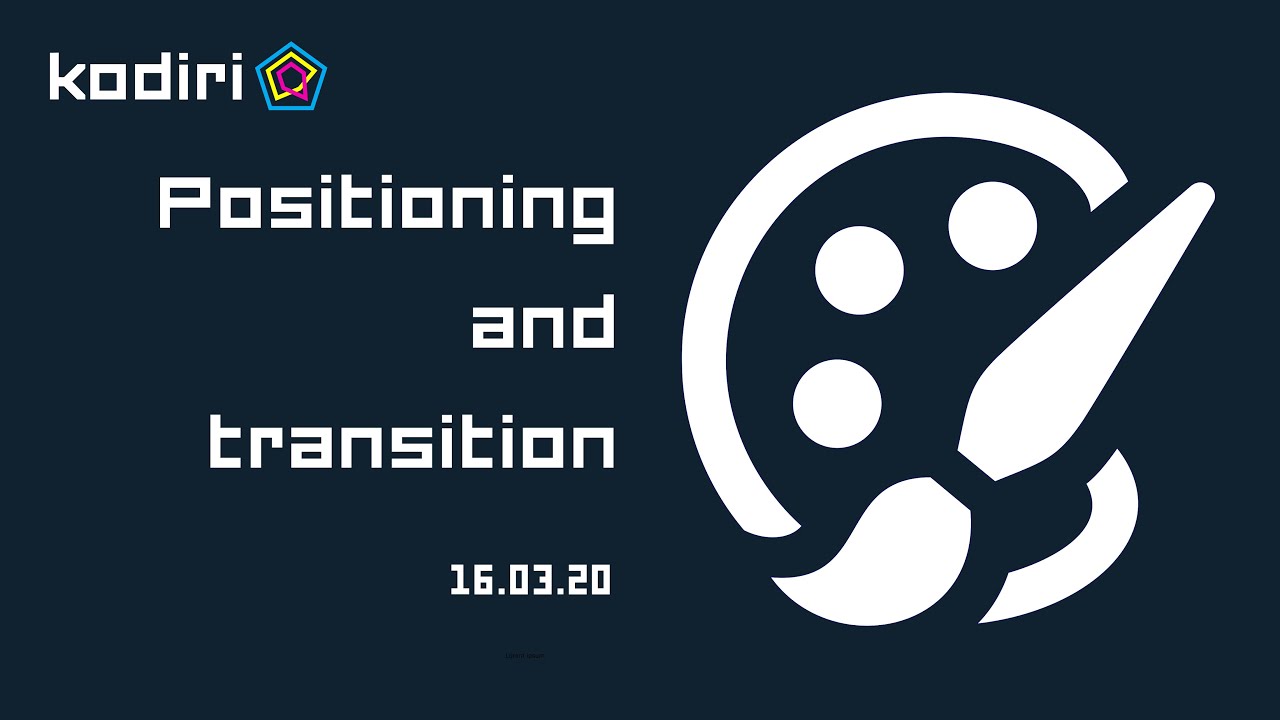 CSS positioning and transition - 16-03-20 - YouTube