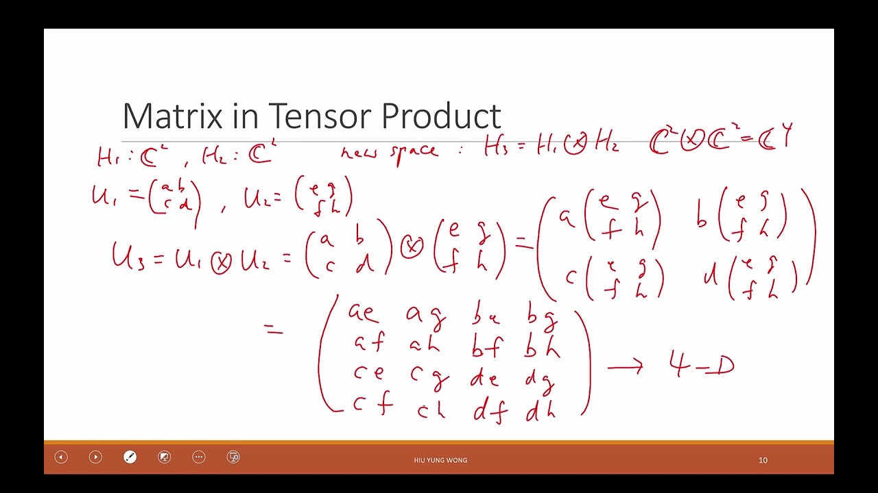 Lecture 9 2 Ch12 1 Tensor Product Of Operator Matrices YouTube Lecture 9 2 Ch12 1 Tensor Product Of Operator Matrices YouTube