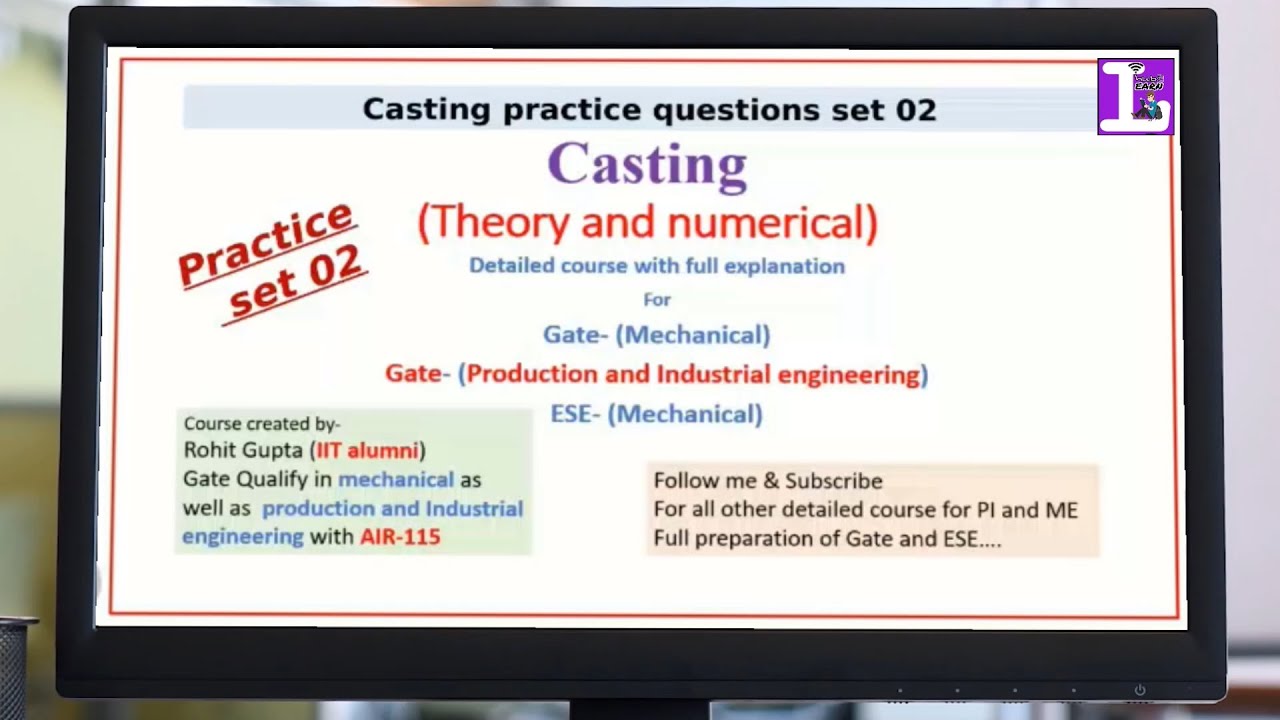 (practice set 02) Casting complete course- Learnhub - YouTube