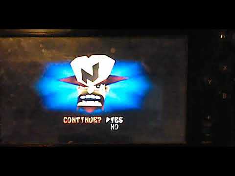 Crash bandicoot 2 : Cortex strikes back PS1 Game over - YouTube