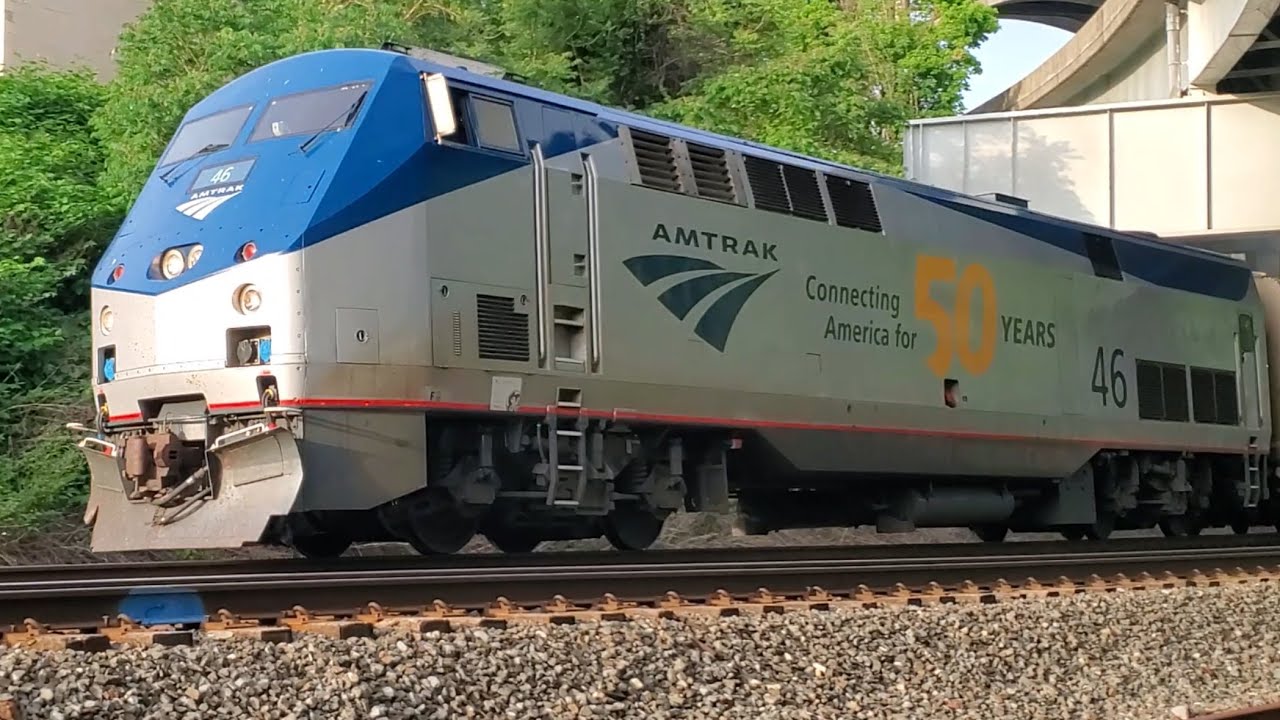 Amtrak P42 46 Leads Pennsylvanian 43 Pristine K5LA! - YouTube