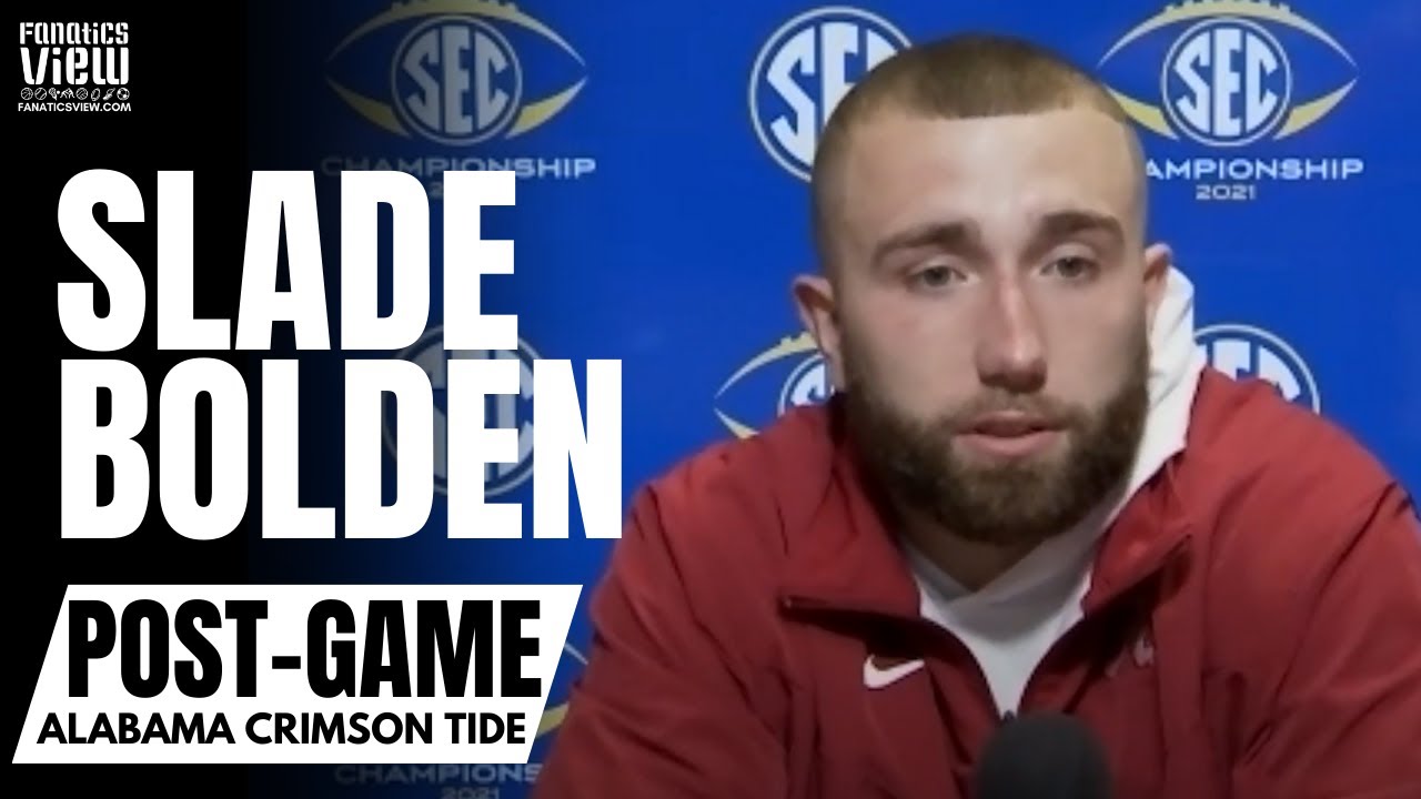 Slade Bolden Reacts to Alabama Winning SEC Championship vs. Georgia ...