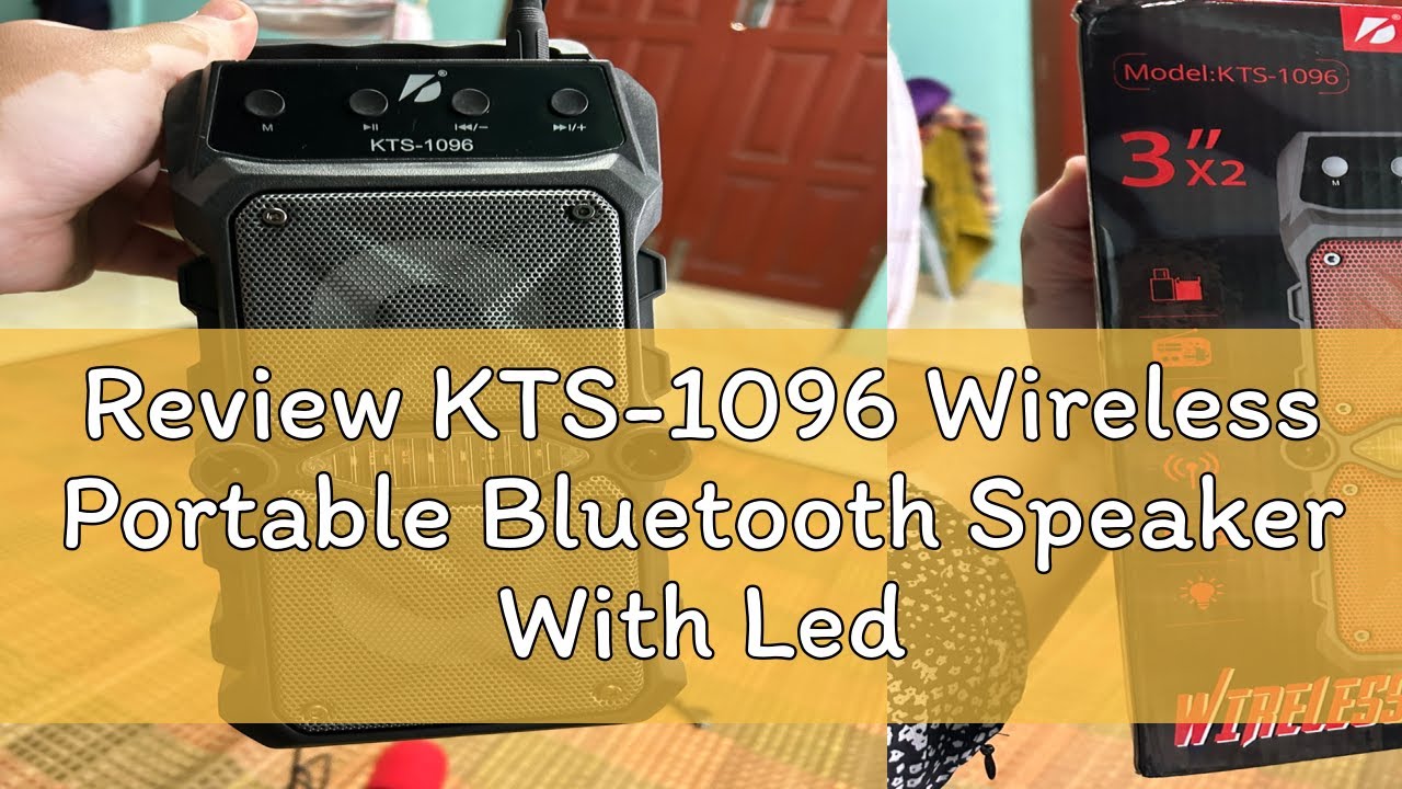 Review KTS-1096 Wireless Portable Bluetooth Speaker With Led Light ...