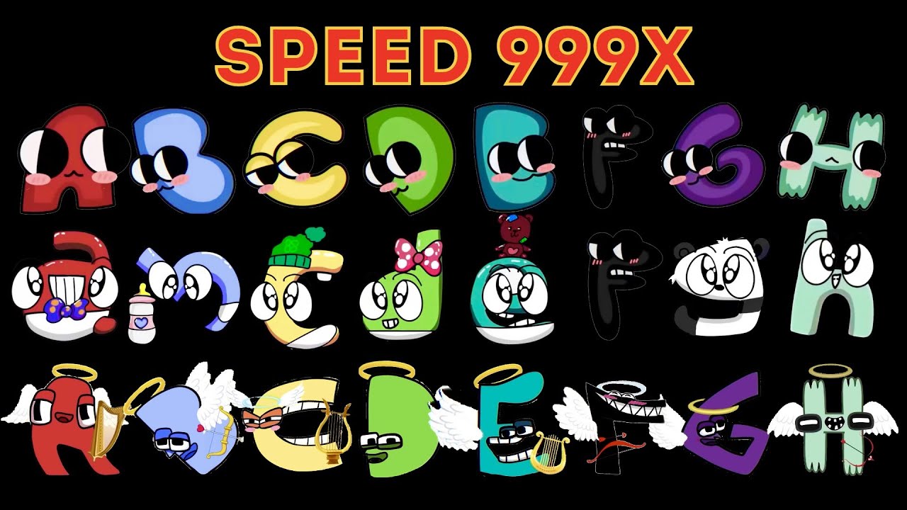Alphabet Lore But Everyone Cute - Baby - Angel (SPEED 999X) - YouTube