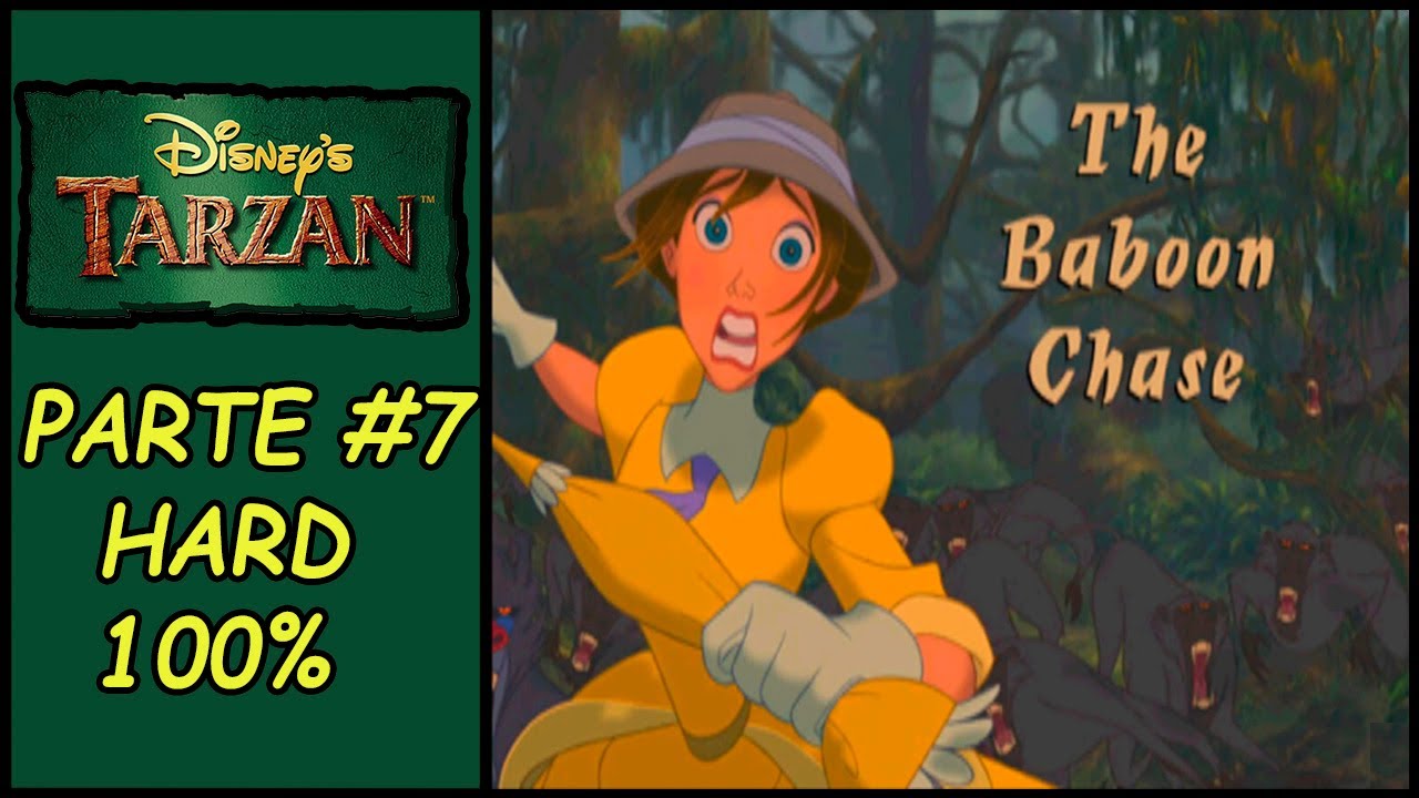 [PS1] - Disney's Tarzan - [Parte 7 - The Baboon Chase - 100% - HARD ...