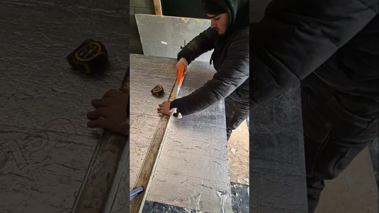 EASIEST WAY TO CUT PIR INSULATION #building #insulation #celotex #saw # ...